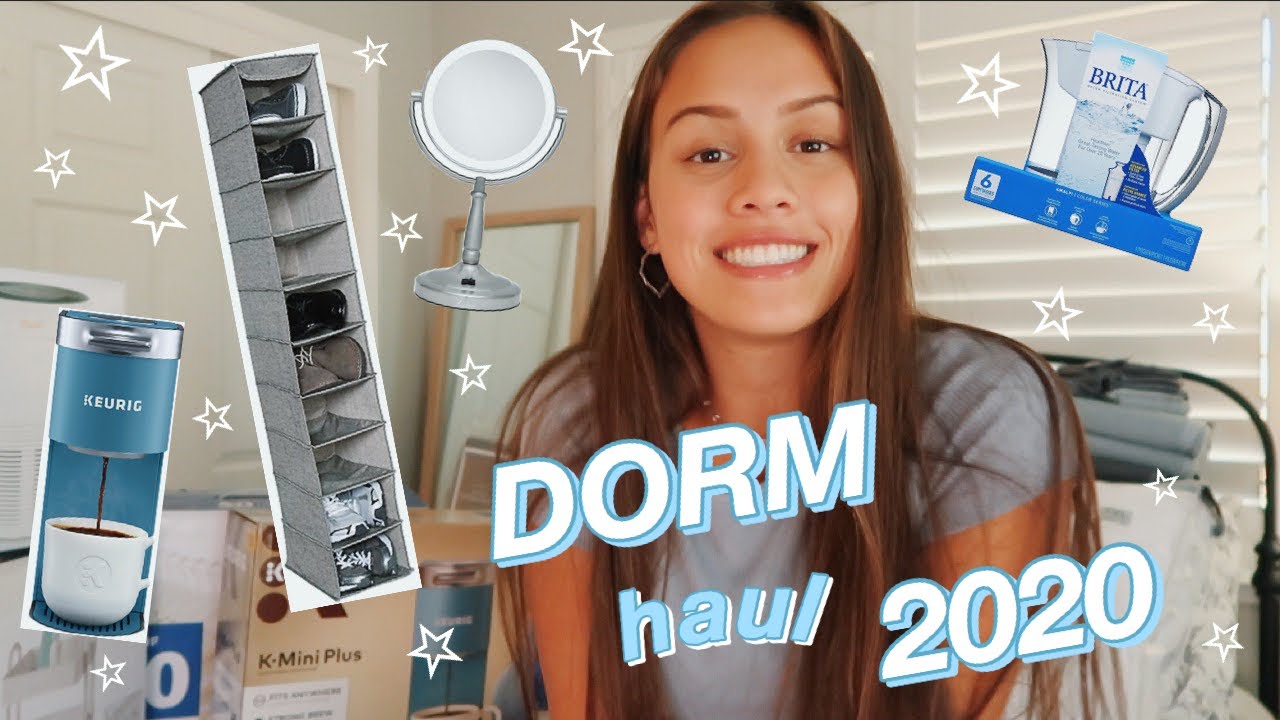 HUGE college DORM ROOM haul 2020 *essentials* - YouTube