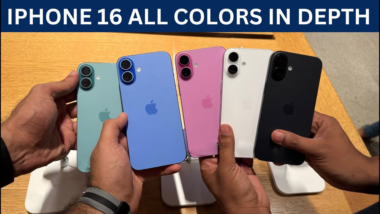 iPhone 16/16 PLUS All color comparison in depth | Black, Ultramarine ...