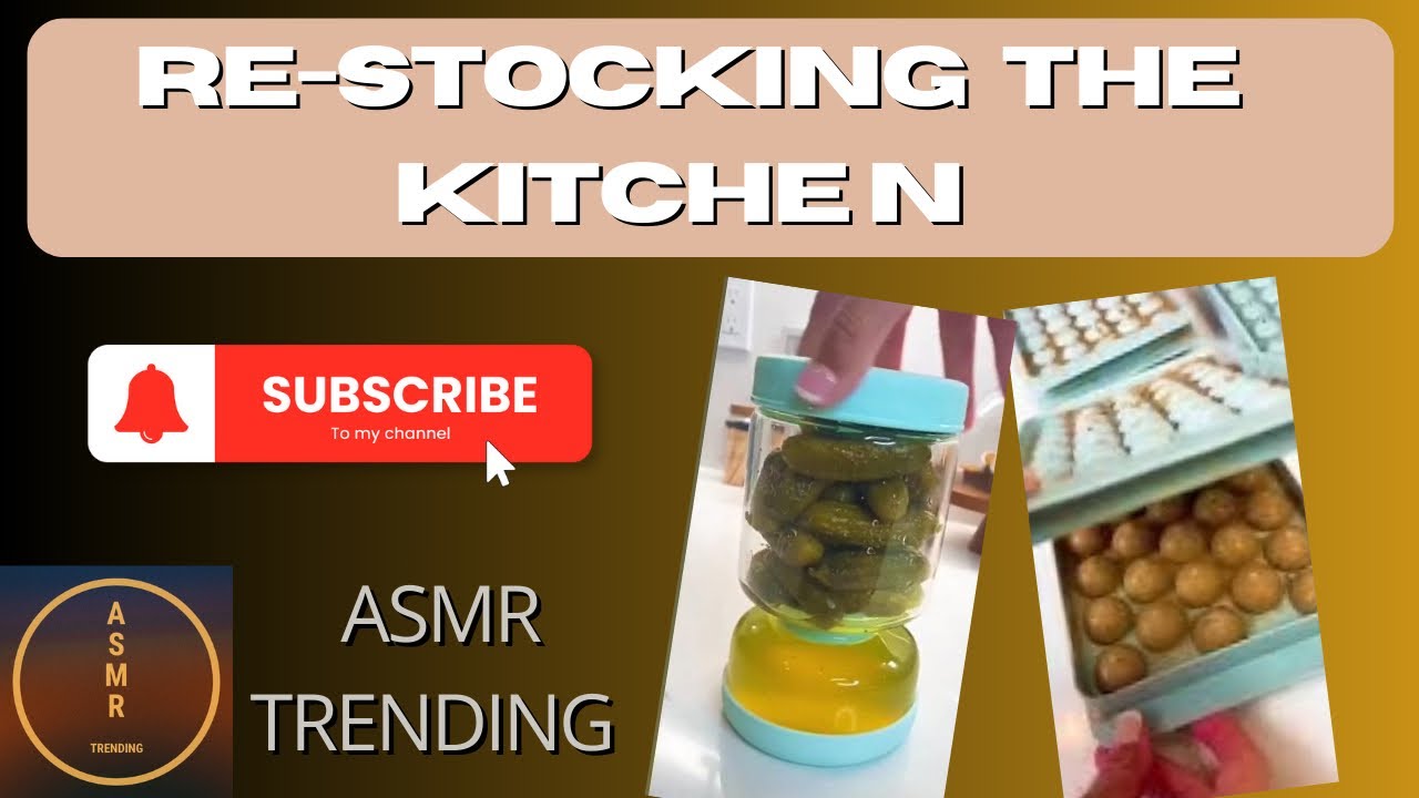 ASMR restocking 😍☺ #asmrrestock #asmrvideo #asmrrelax - YouTube
