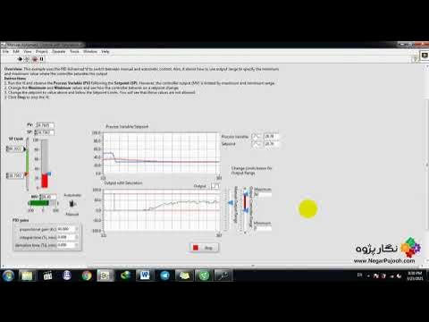 Manual Automatic Control with Saturation - LabVIEW - YouTube