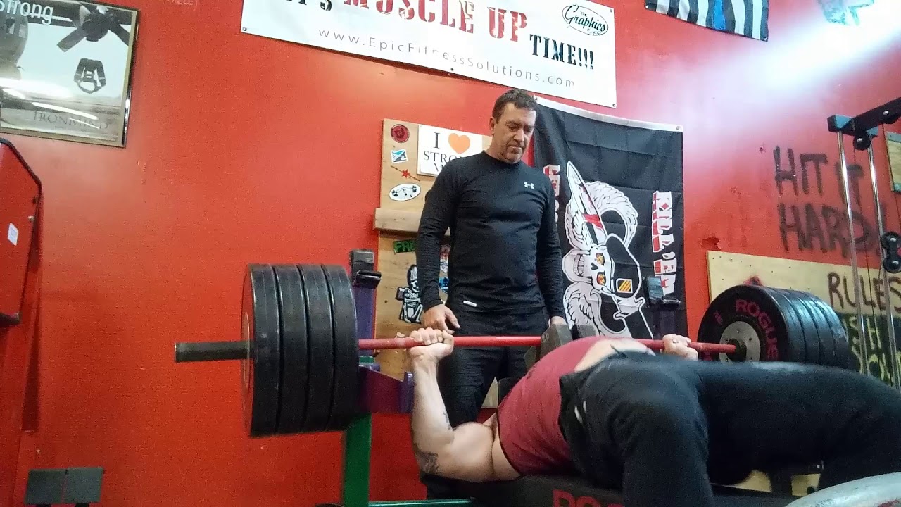 220kg 484lb Bench - YouTube