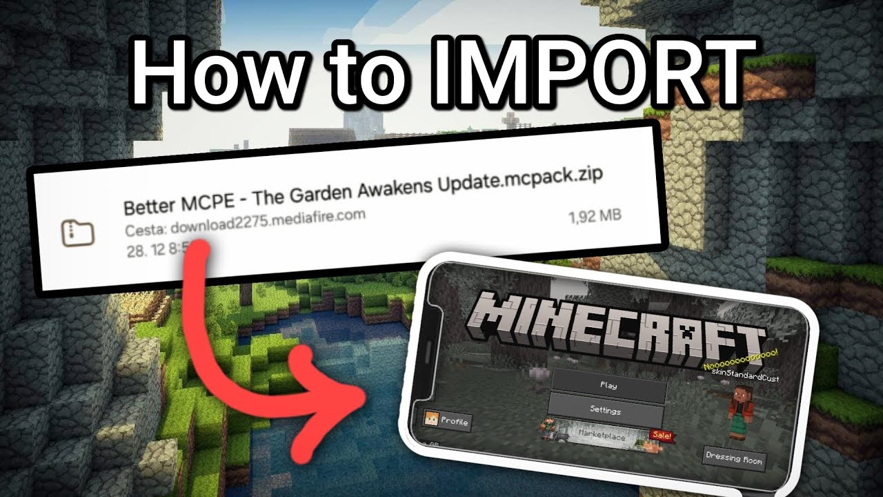 How to IMPORT Resource Pack into MCPE - YouTube