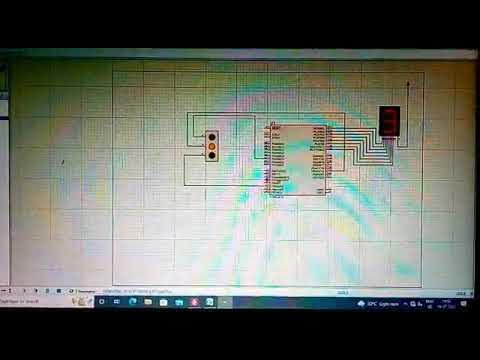 make traffic light module using proteus software & using 7 segment display #atmega16 ...