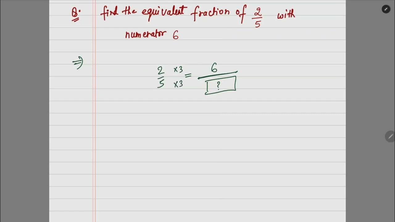 Find The Equivalent Fraction Of 2 5 With Numerator 6 YouTube find-the-equivalent-fraction-of-2-5-with-numerator-6-youtube