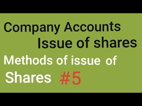 Class 12 , issue of shares, methods of issue of shares #5 - YouTube