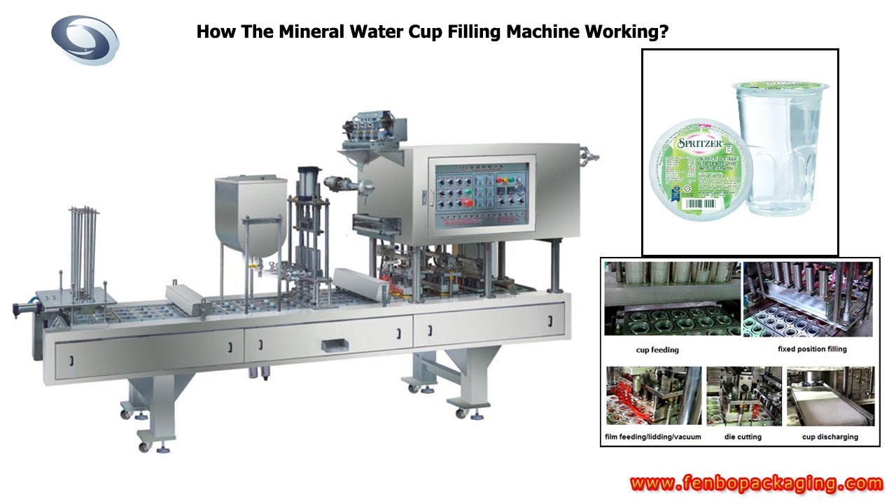 How The Mineral Water Cup Filling Machine Working? - YouTube