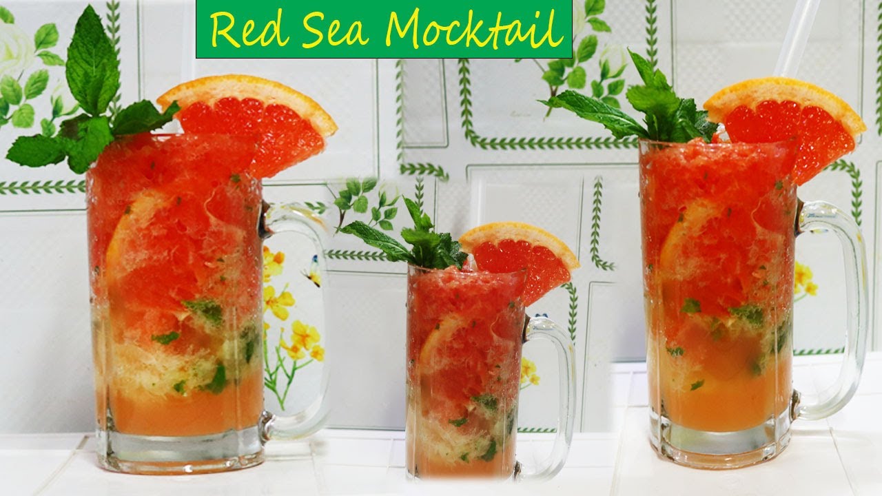 Red Sea Non Acoholic Mocktail | Summer Refreshing Drink 🍸 - YouTube