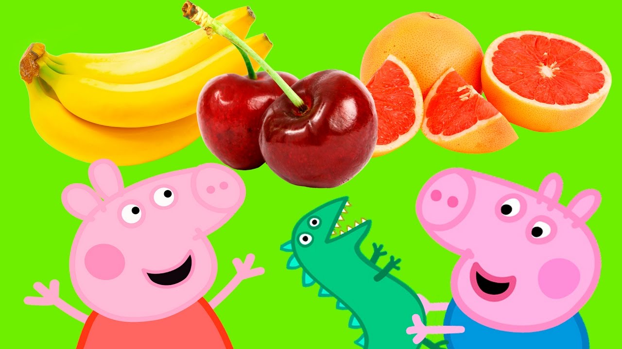 Learn FRUITS for kids COMPILATION #2 with PEPPA PIG, PAW PATROL, FROZEN ...