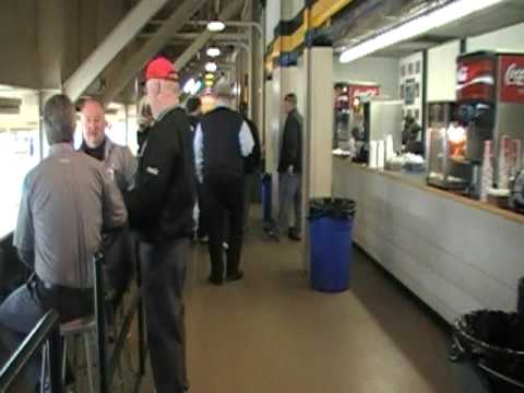 Michigan Stadium Old Press Box - Press Row and Concessions - YouTube