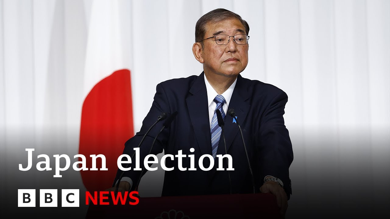 Japan's ruling party loses its majority in snap election | BBC News ...