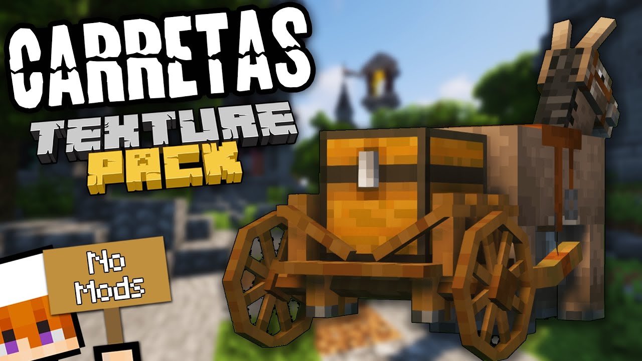 CARRETAS Medievales con ANIMACIÓN SIN MODS // Medieval Cart With Donkey ...