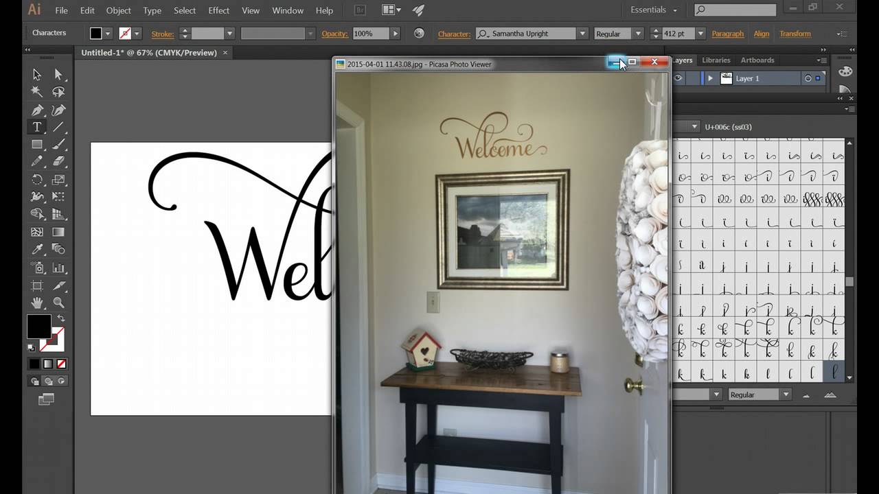 DIY Welcome Sign - YouTube