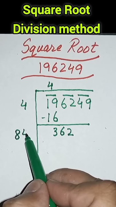 | Square Root | Division Method | #squareroot #ytshorts #trend # ...