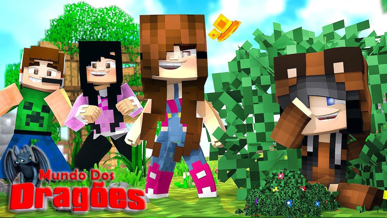 JULIA MINEGIRL VEIO NOS VISITAR - MINECRAFT Mundo dos Dragões #12 - YouTube