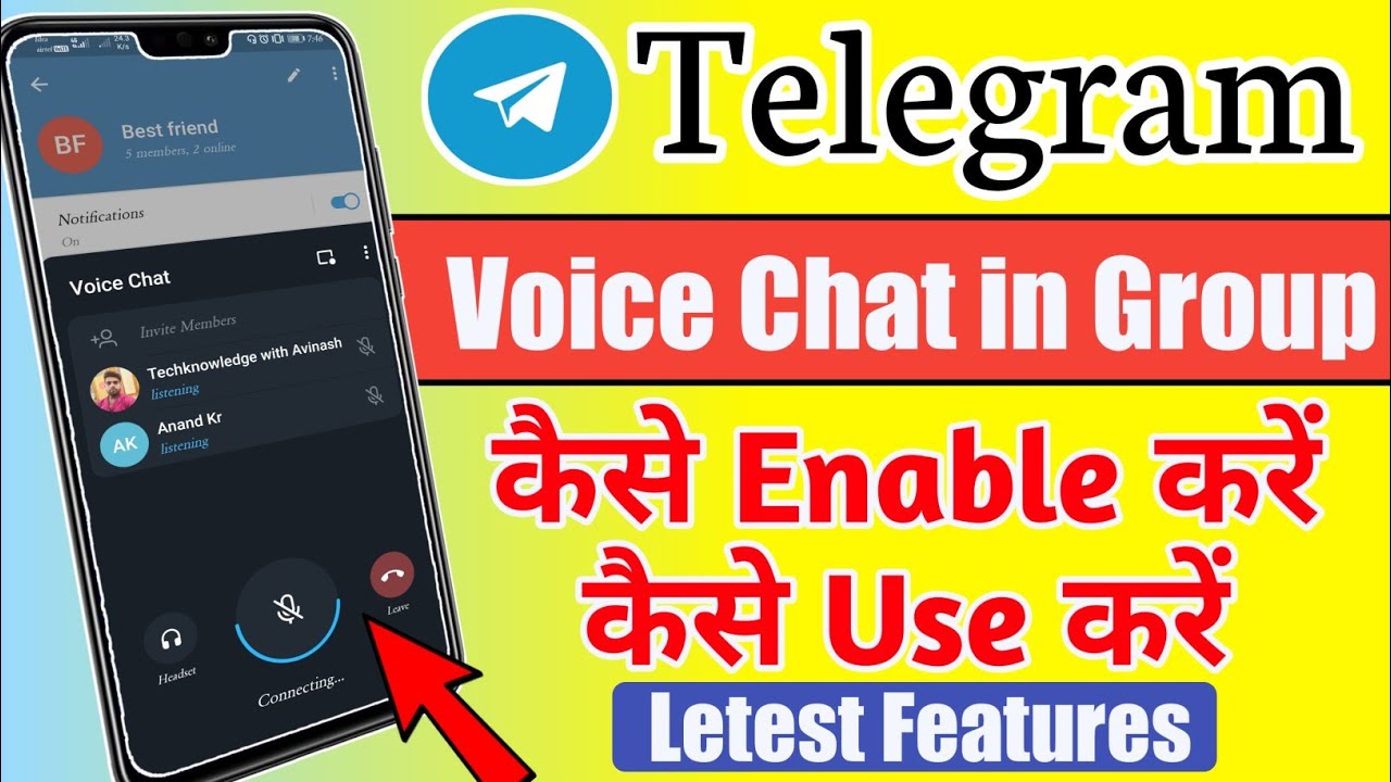 How To Start Groups Voice Chat in Telegram | What Is Telegram Group ...
