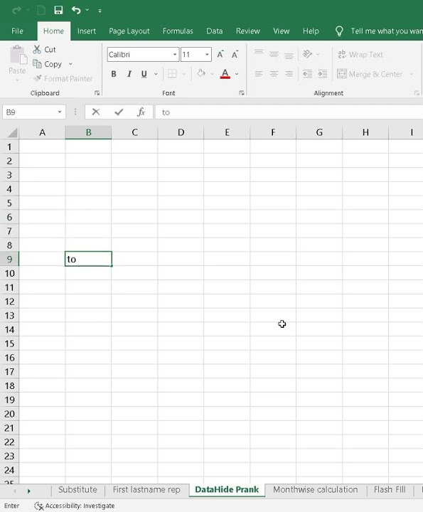 Excel prank - How to hide Data | Microsoft Excel - YouTube