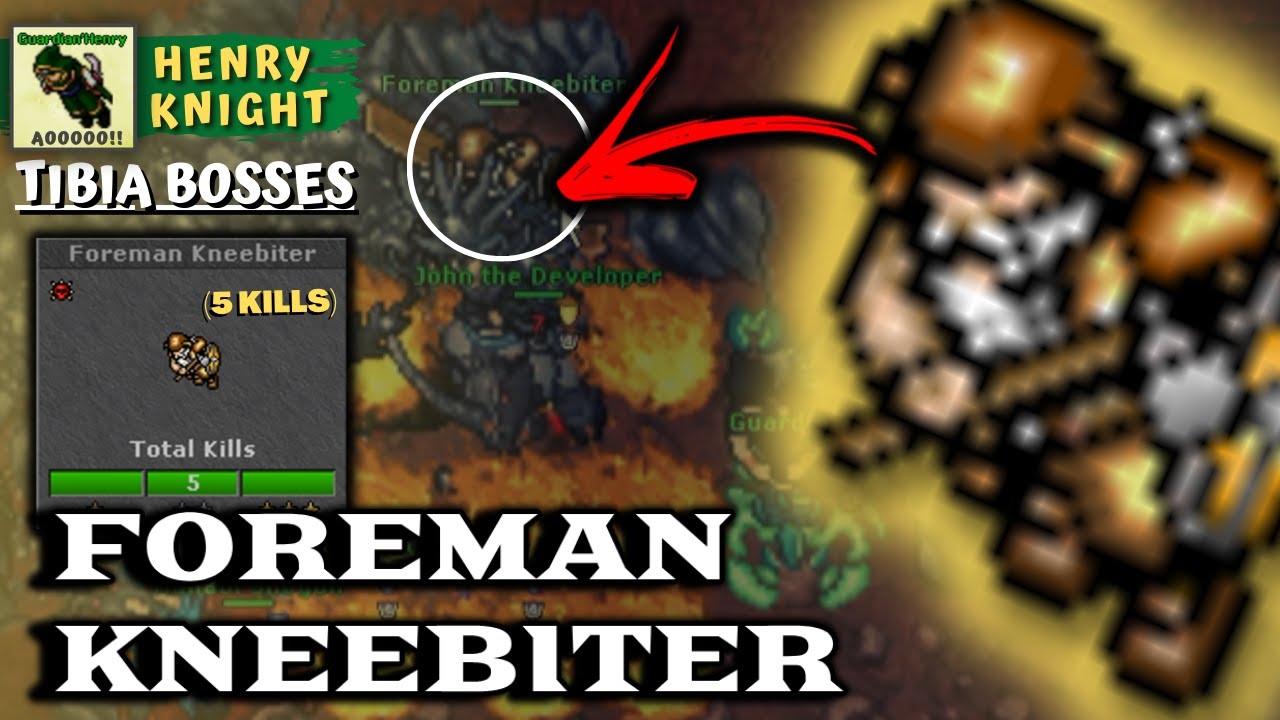TIBIA BOSSTIARY #46 - COMO FAZER O BOSS FOREMAN KNEEBITER | BOSS ...