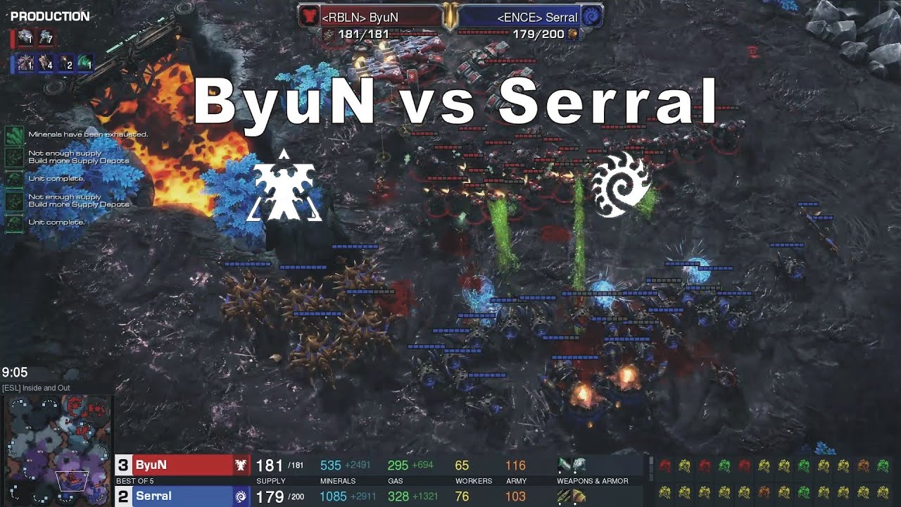 Starcraft II HomeStory Cup XXII 2022 Dec17 ByuN(T) v Serral(Z) Game 5 ...