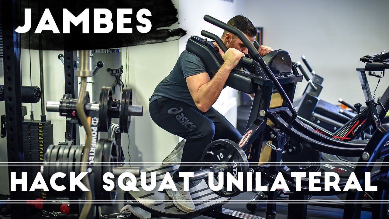 hack squat unilateral - YouTube