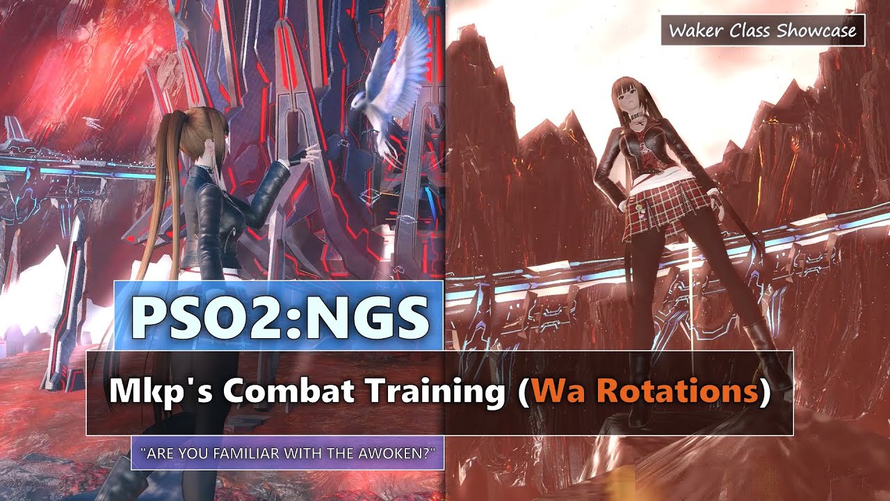 PSO2: NGS - Mkp's Combat Training - Rotations: Waker (Gameplay w/ Tips ...