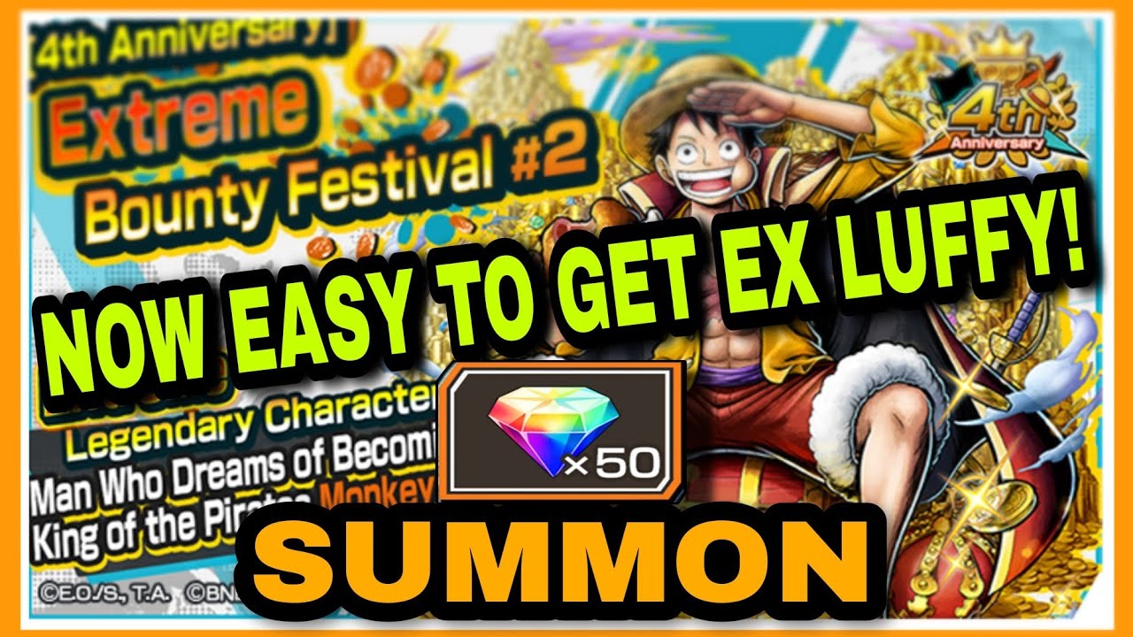 Ex Luffy Is Back! Luckiest Ex Luffy Summon | One Piece Bounty Rush Opbr ...