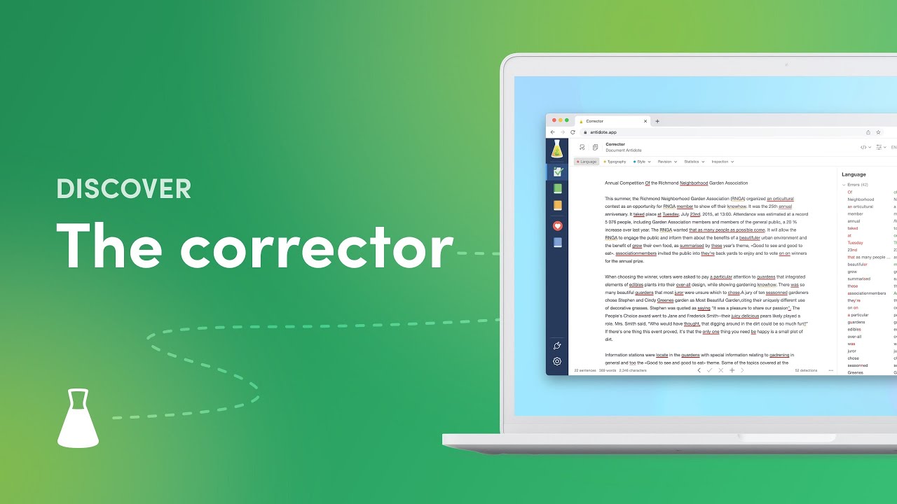 Antidote Web — Introduction to the Corrector - YouTube