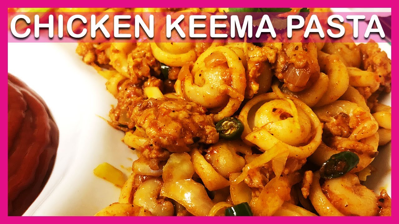 Chicken keema Pasta | Chicken keema macroni | tasty spicy desi Style ...