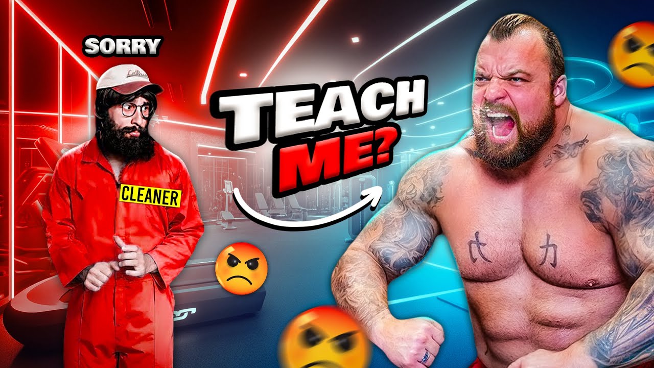 BODYBUILDER VS CLEANER 💪🔥 Anatoly GYM PRANK #8 - YouTube