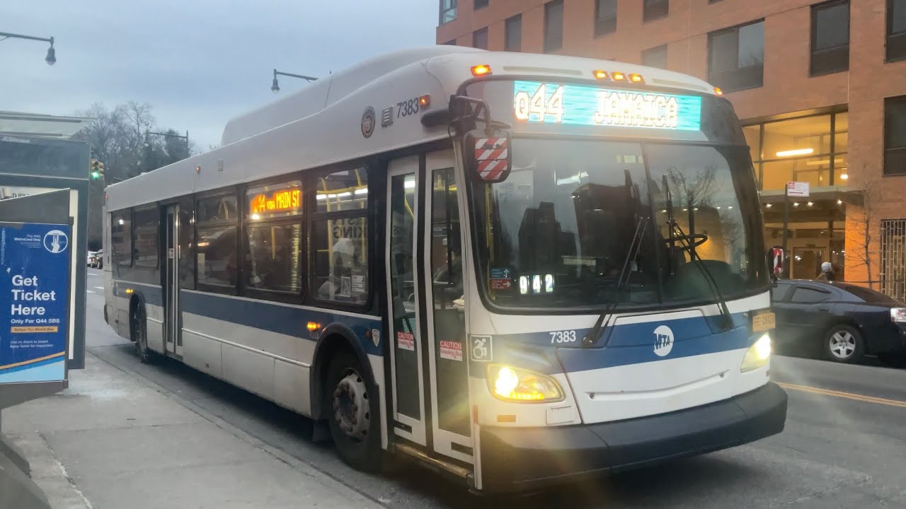 MTA NYCT Bus: 2015 NFI XD40 #7383 on Q44 +SELECT BUS JAMAICA VIA MAIN ...