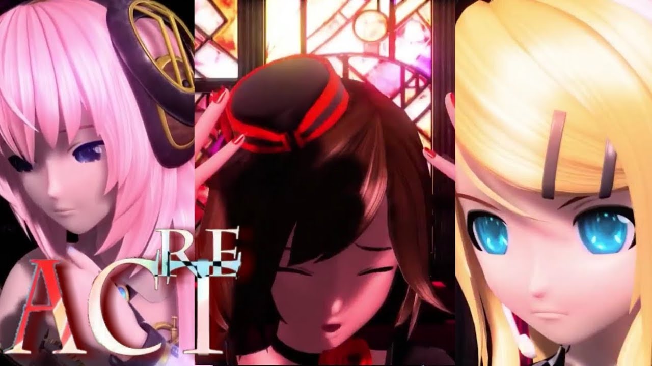 【request 7♡】react Meiko Rin E Luka 【vocaloid4カバー】 Youtube