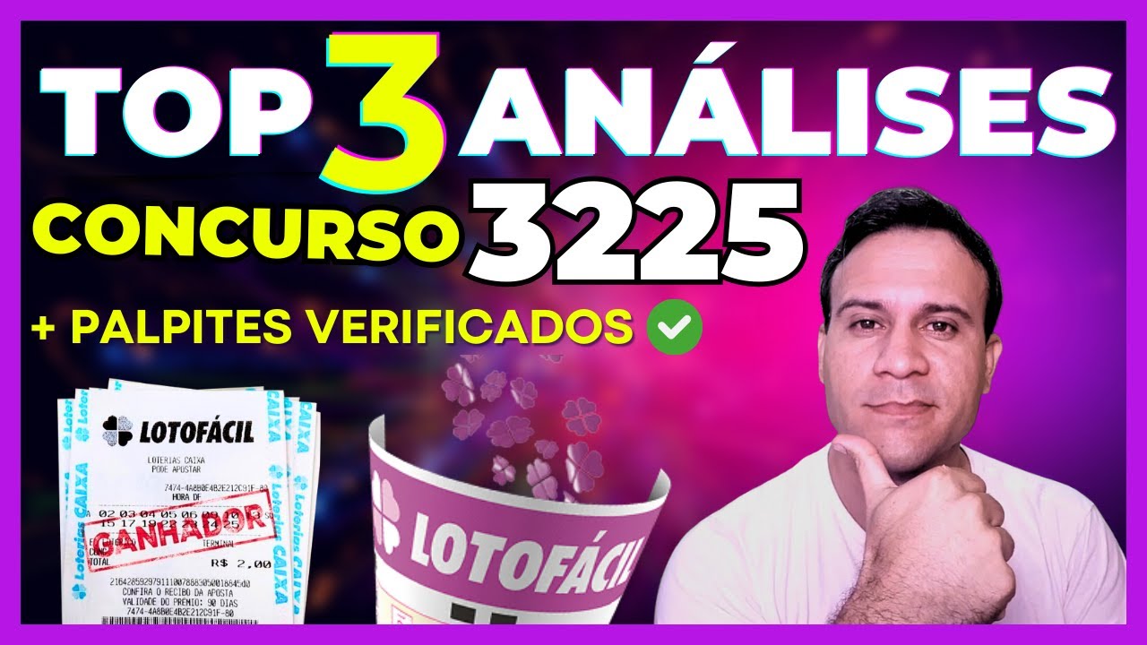 Top 3 Análises Lotofacil 3225 + Apontamentos, Padrões & Duplas! - YouTube