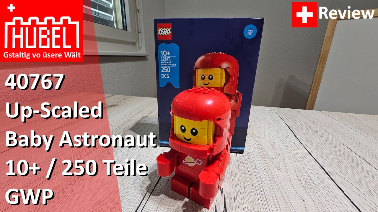 CH Review - LEGO® GWP - 40767 - Vergrösserete Baby Astronaut - YouTube