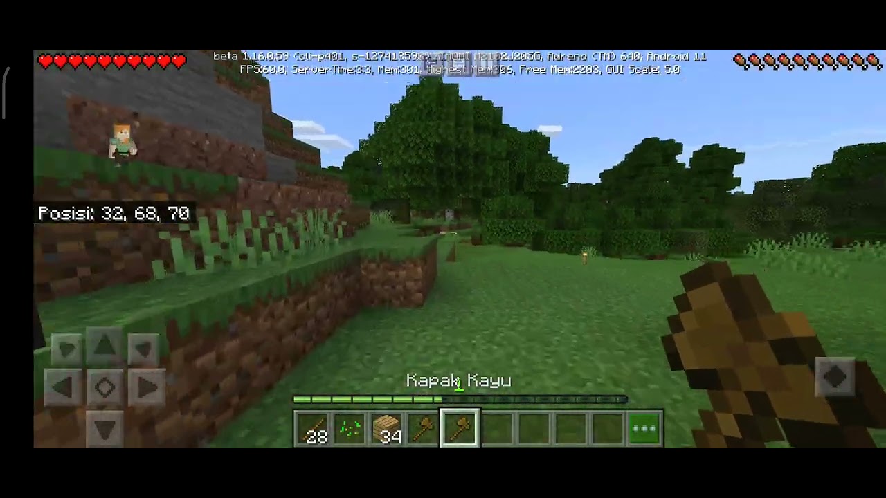 Cara membuat kapak kayu dan kapak batu Minecraft untuk mempermudah ...