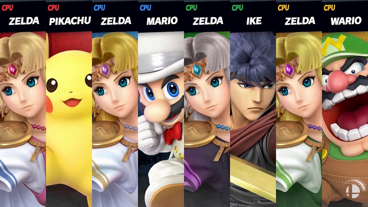 Super Smash Bros. Ultimate - Princess Zelda Team Ups - YouTube