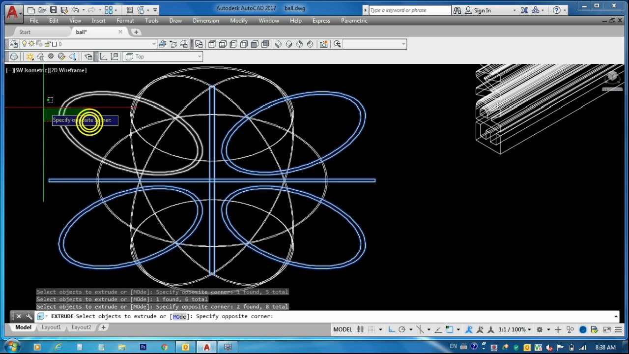 no. 3 ball making in autocad - YouTube
