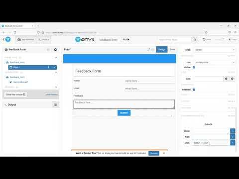 Anvil-Python Feedback Form "Tugas Proyek Akhir Implementasi Anvil ...