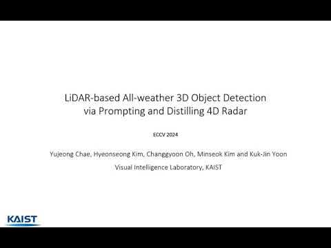 LiDAR-based All-weather 3D Object Detection via Prompting and Distilling 4D Radar - YouTube