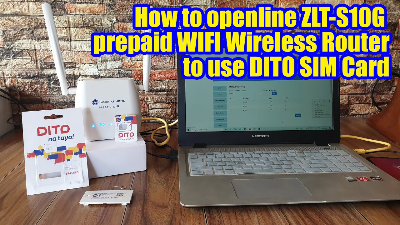 How To Openline ZLT-S10G to use DITO Sim Card - YouTube