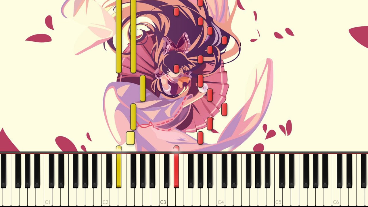 [Easy Piano] EoSD Title Screen | A Dream That is More Scarlet Than Red ...