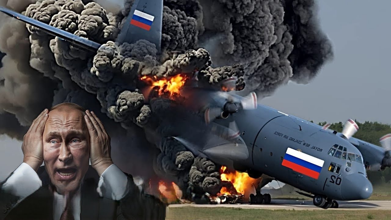 🔥SHOCKING! US F-35 Fighter Jets Destroy Russian Cargo Plane with 11,770 ...