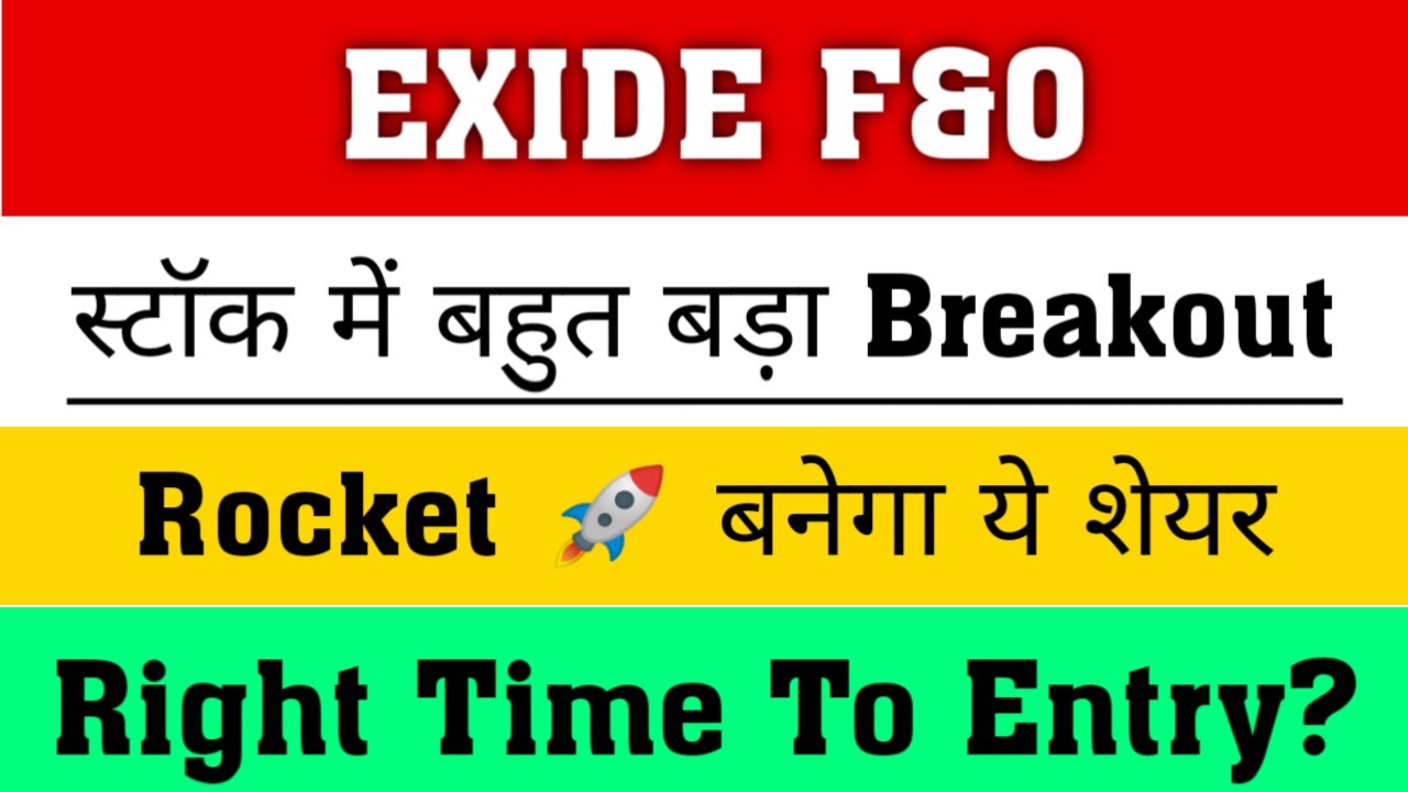 EXIDE IND F&O / Exide Industries Share Analysis / EXIDE Industries ...