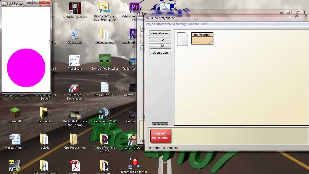 Java programmieren lernen mit BlueJ - Kapitel 1.0 - YouTube