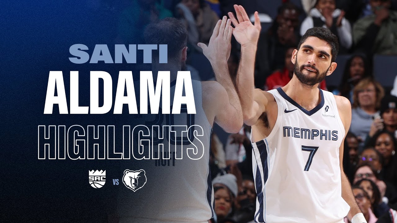 Santi Aldama Highlights vs Sacramento Kings - YouTube