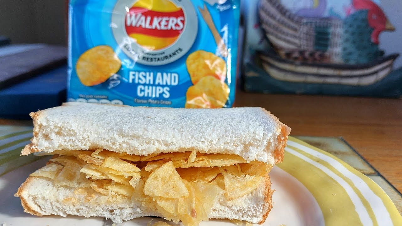 Canadian Tries Walkers Crisp Butty - YouTube