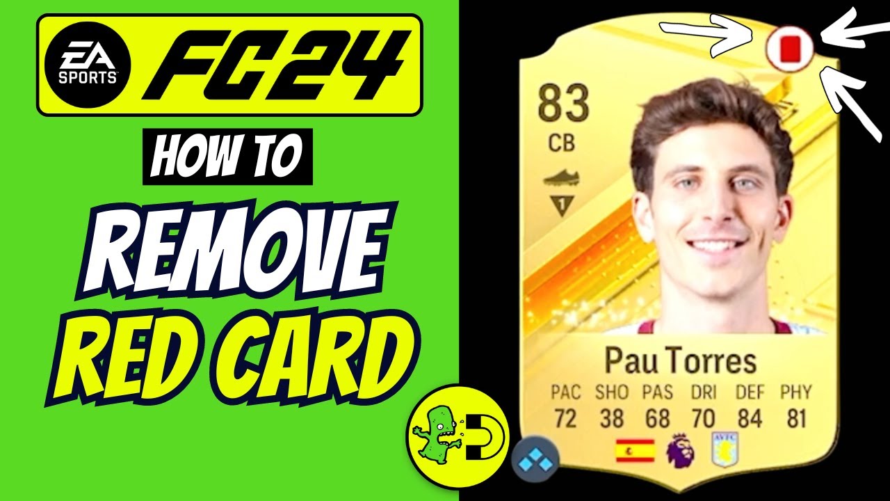 FC 24 How to Remove Red Card Ultimate Team - YouTube