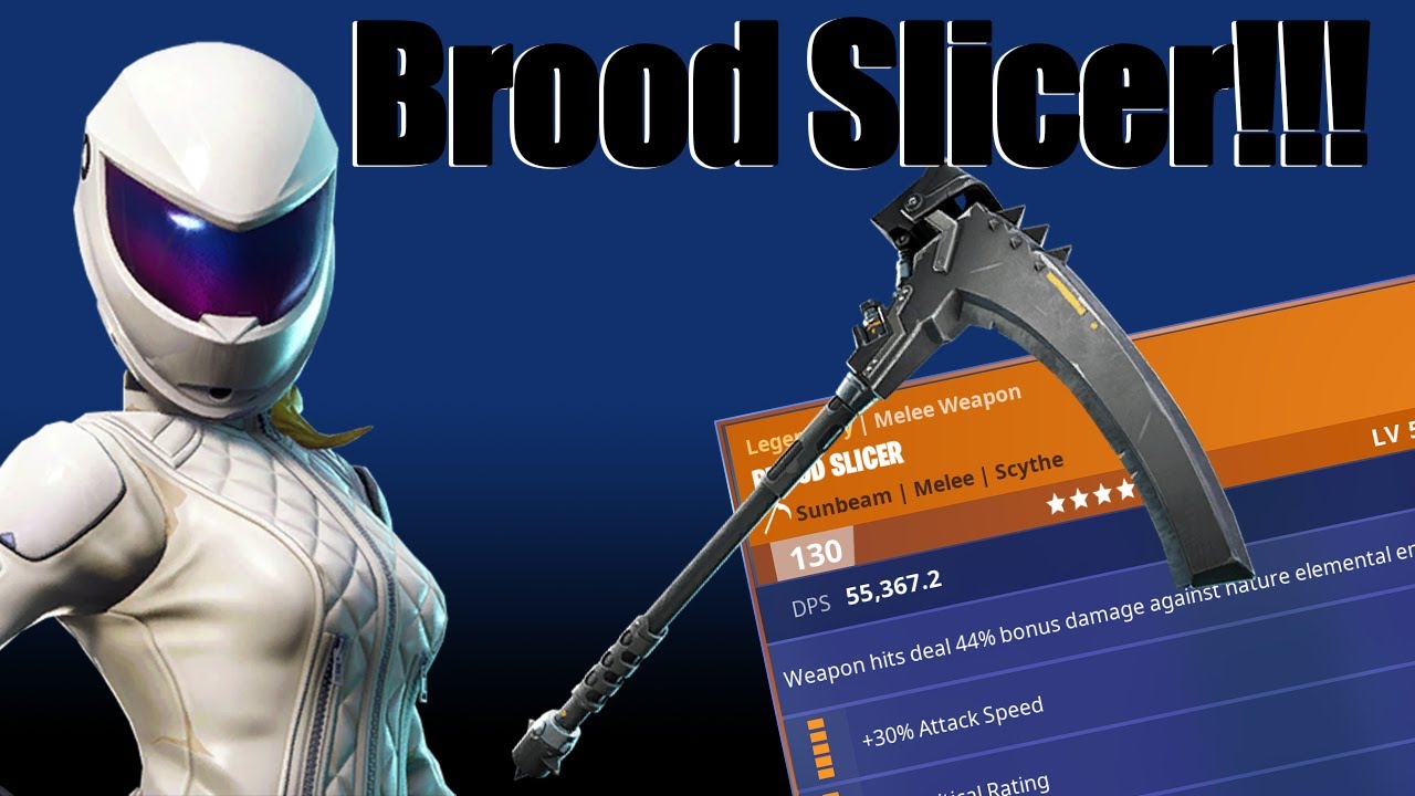 Brood Slicer Review & Best Perks- Fortnite Save the World - YouTube