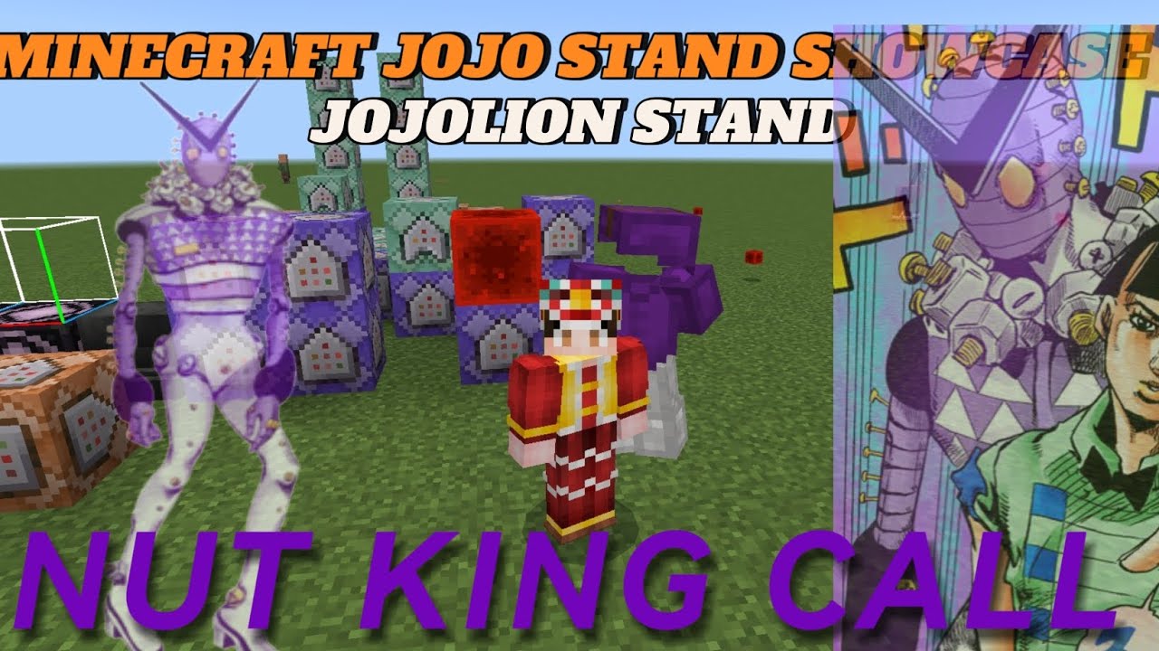 MINECRAFT JOJO STAND SHOWCASE (JOJOLION STAND) ---NUT KING CALL V1 ...