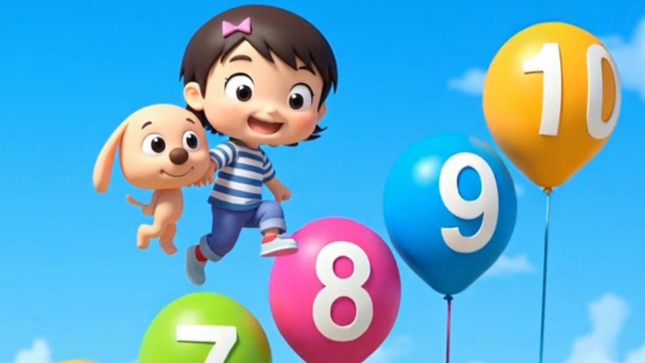 Numbers Song 1-10 | Nursery Rhymes for Babies by LittleBee - YouTube