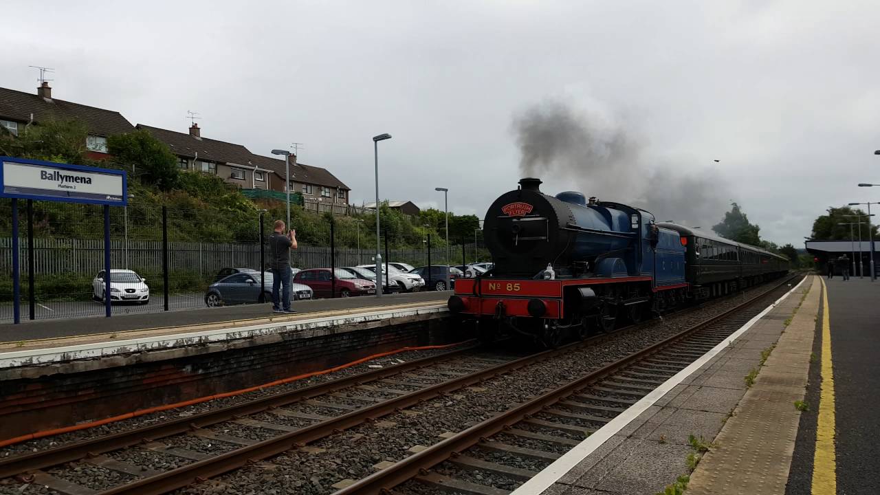 RPSI No.85 Merlin & MKIIs @ Ballymena with the Portrush Flyer 21/8/2016 ...
