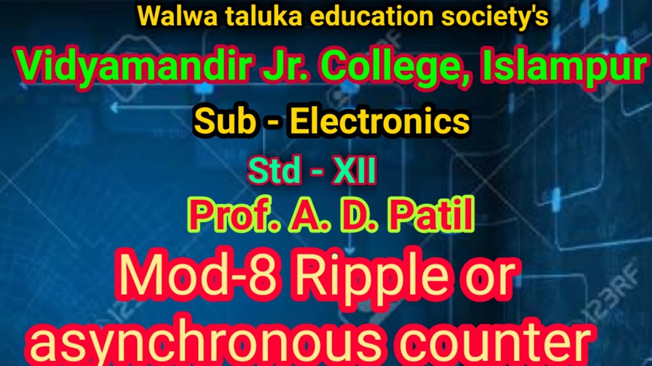 Mod - 8 ripple or asynchronous counter - YouTube
